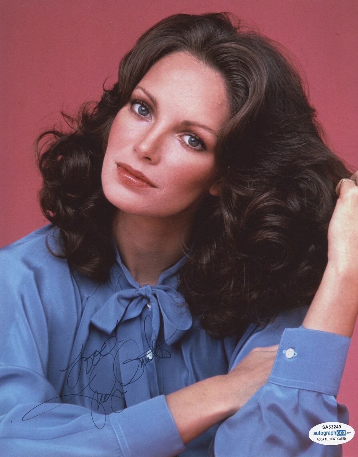 JACLYN SMITH SIGNED CHARLIE'S ANGELS 8X10 PHOTO ACOA | Autographia