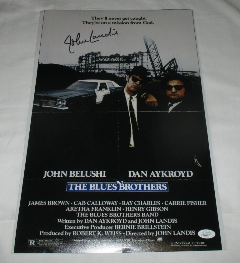JOHN LANDIS SIGNED THE BLUES BROTHERS 12X18 MOVIE POSTER JSA | Autographia