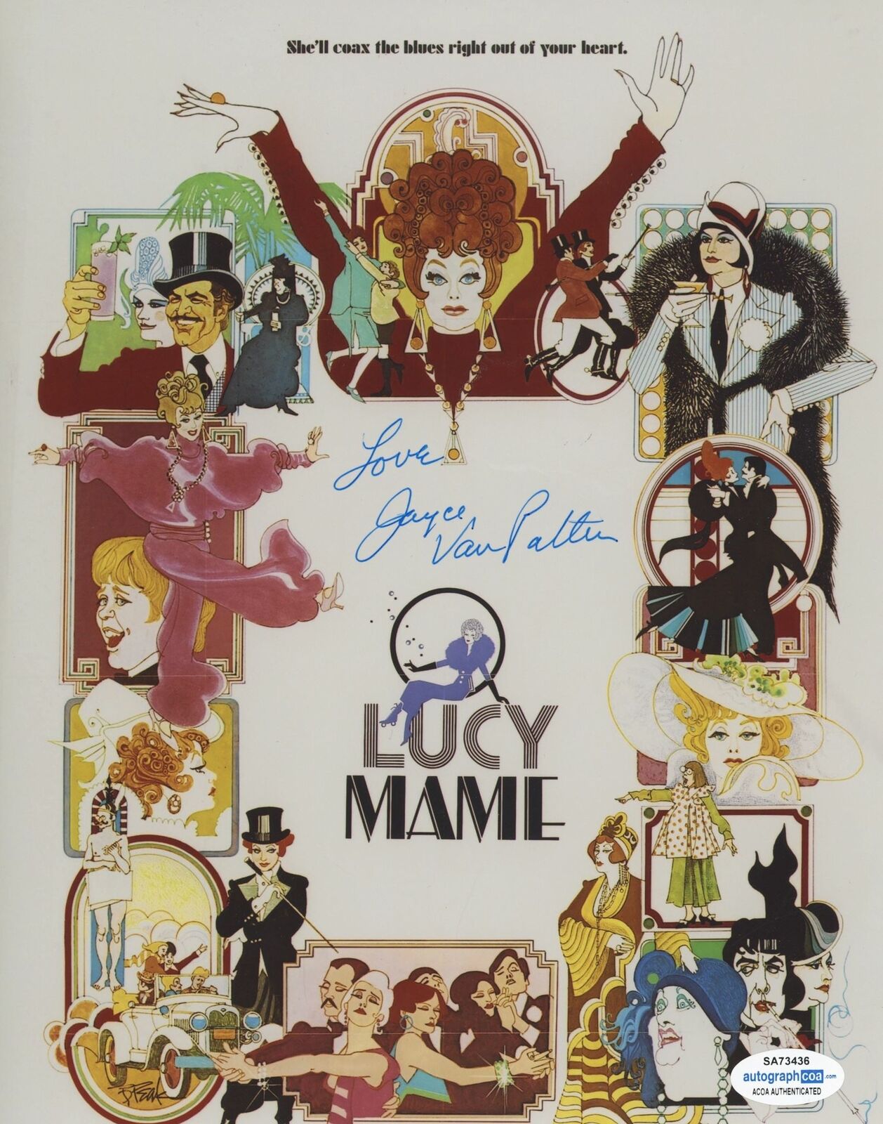 JOYCE VAN PATTEN SIGNED LUCY MAME 8X10 PHOTO ACOA | Autographia