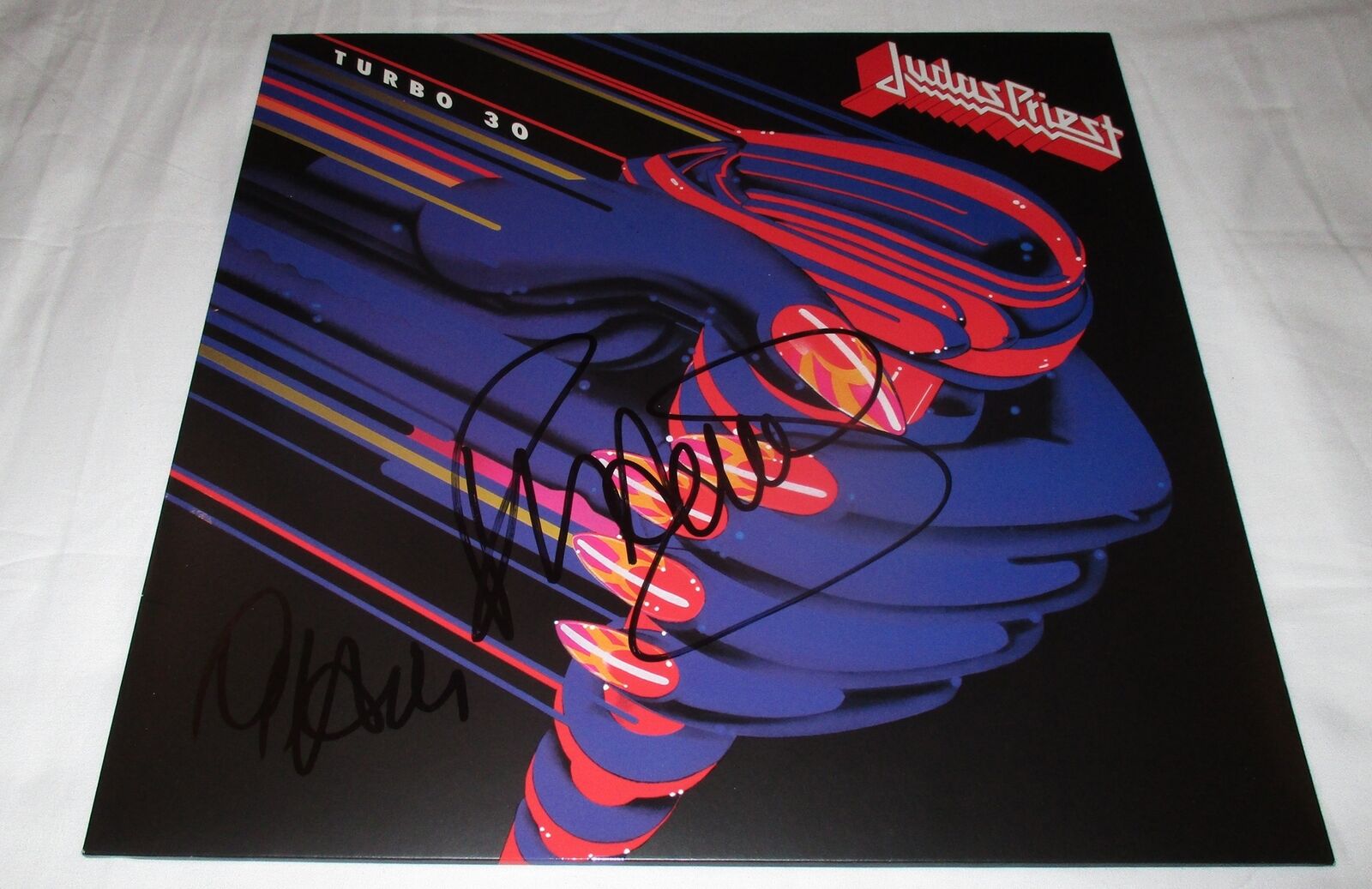 JUDAS PRIEST SIGNED TURBO VINYL RECORD | Autographia