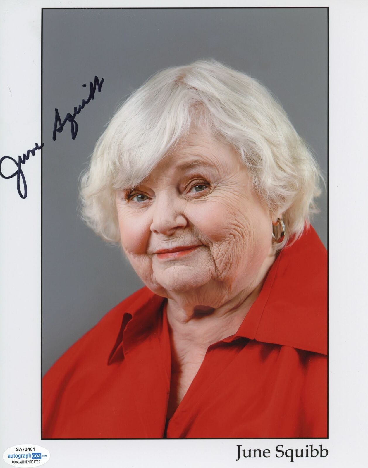 JUNE SQUIBB SIGNED 8X10 PHOTO ACOA | Autographia