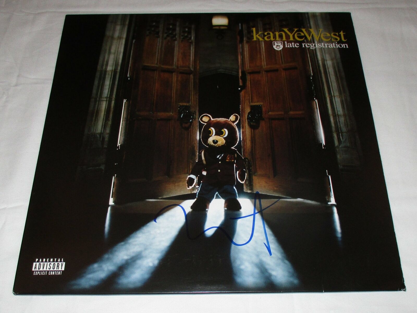 KANYE WEST SIGNED LATE REGISTRATION VINYL RECORD JSA | Autographia