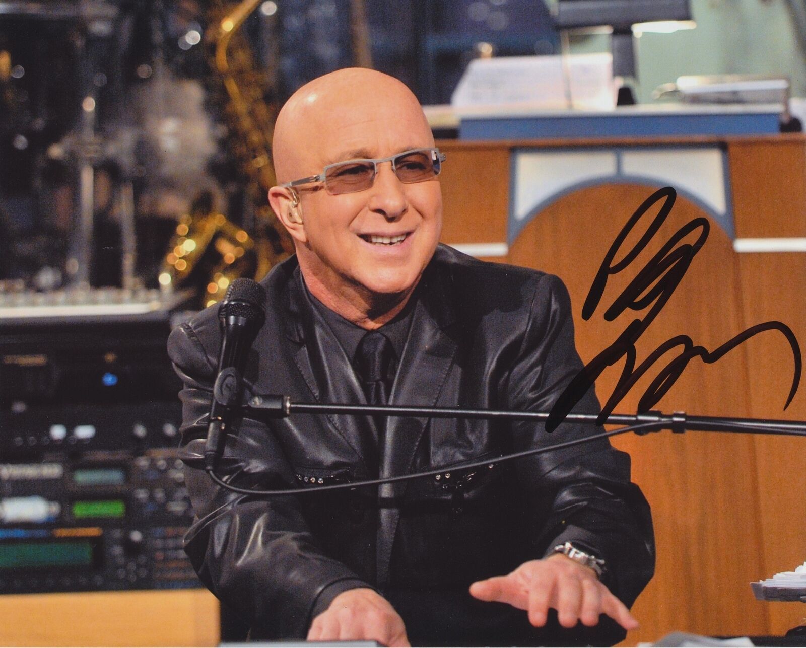 PAUL SHAFFER SIGNED LATE NIGHT 8X10 PHOTO | Autographia