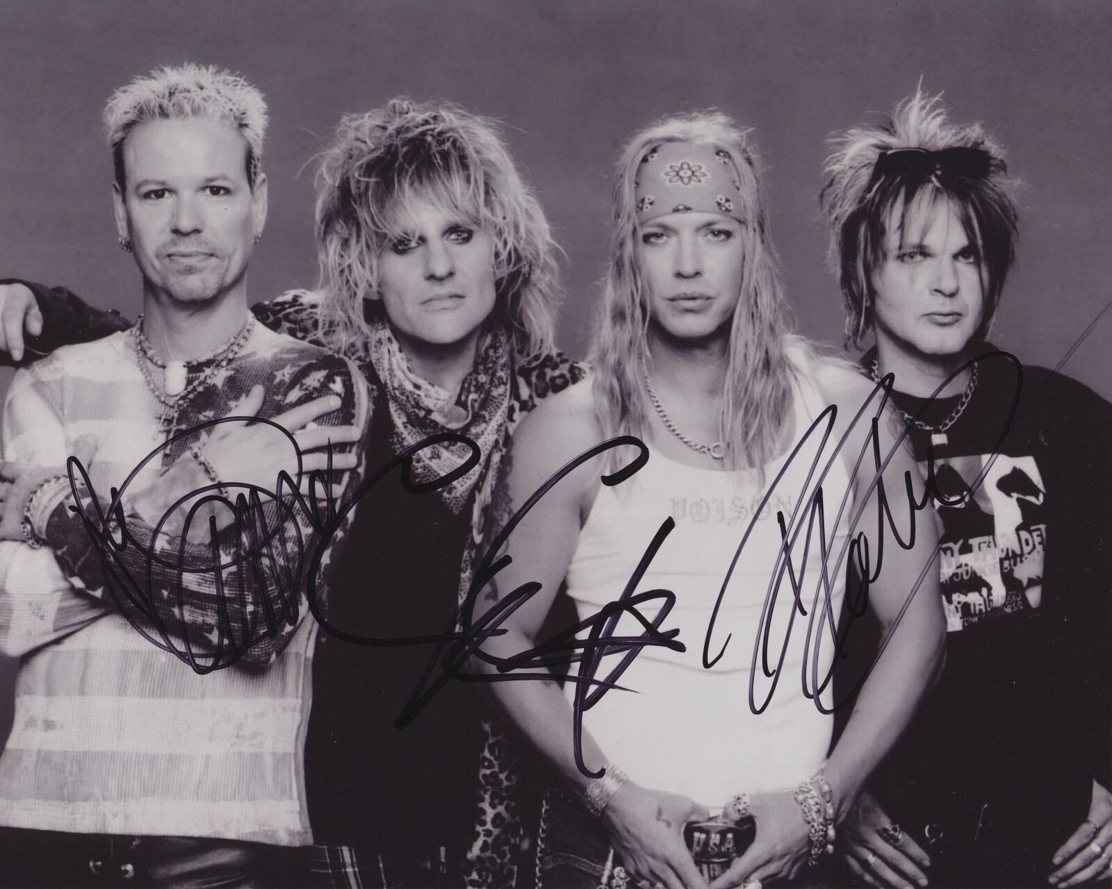 POISON SIGNED 8X10 PHOTO | Autographia