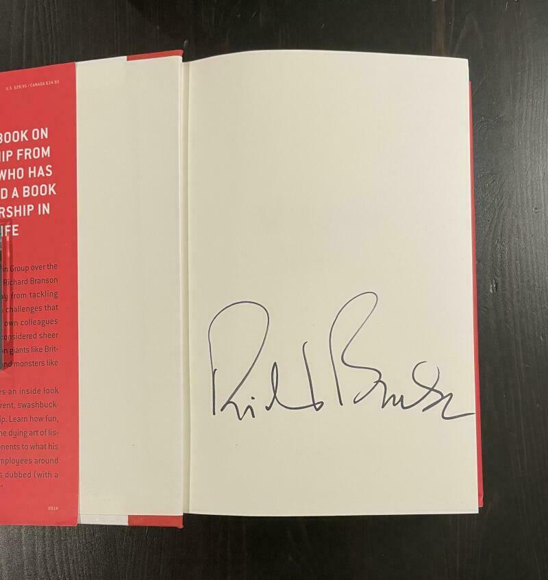 RICHARD BRANSON SIGNED AUTOGRAPH "THE VIRGIN WAY" BOOK - VIRGIN ...