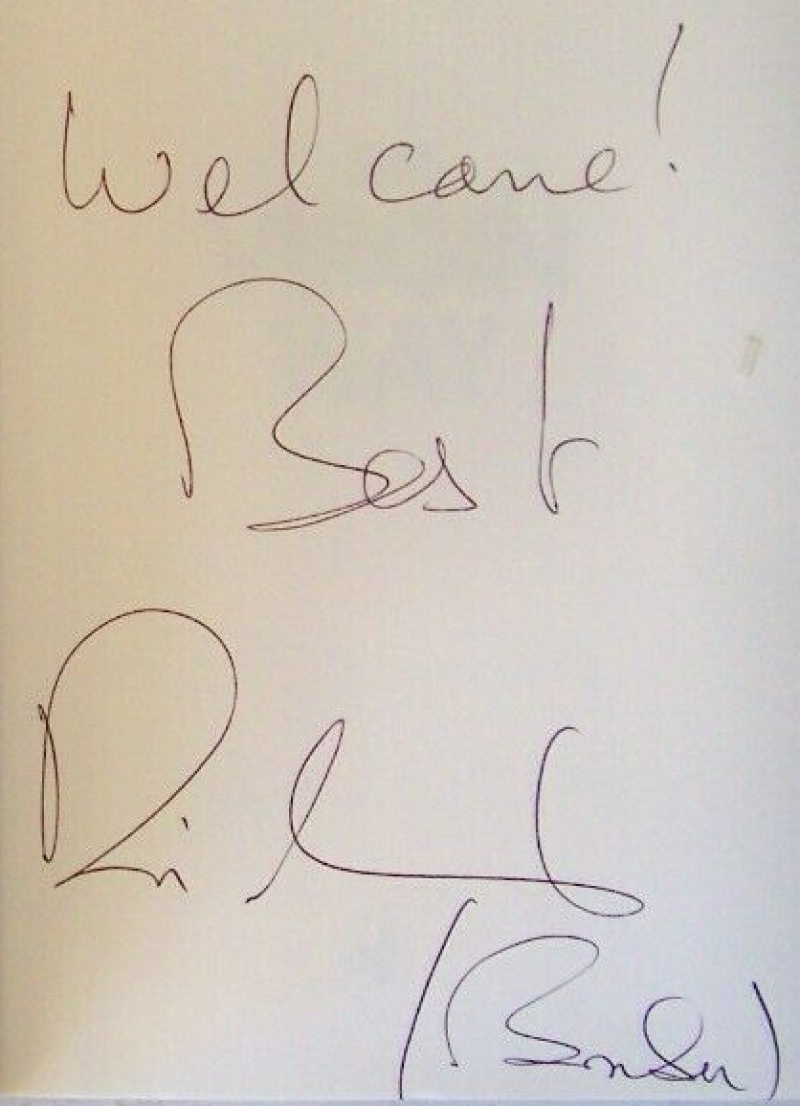 RICHARD BRANSON SIGNED AUTOGRAPH CUT - VIRGIN GALACTIC BILLIONAIRE ...