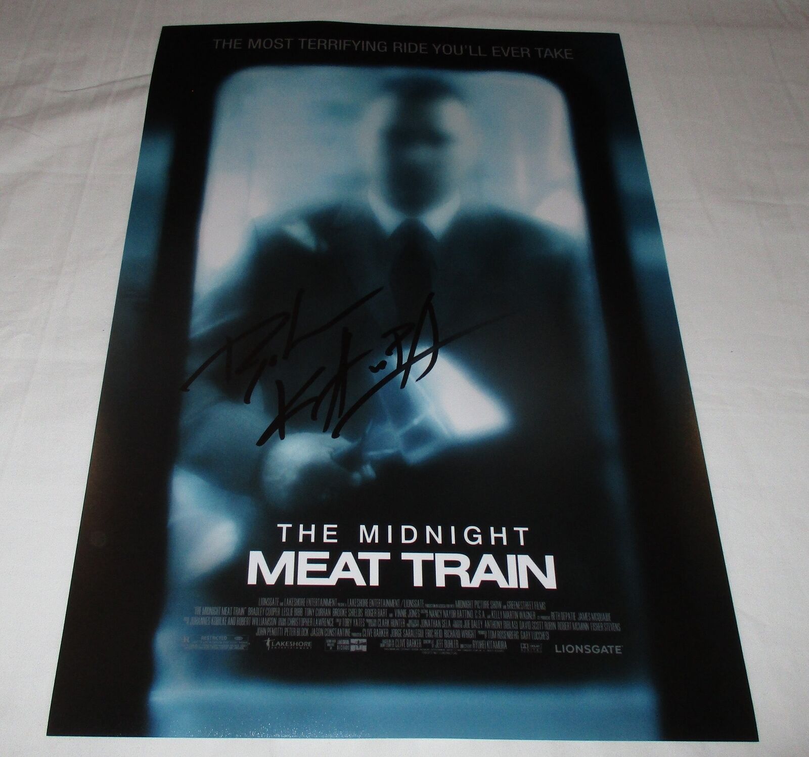 RYUHEI KITAMURA SIGNED THE MIDNIGHT MEAT TRAIN 12X18 MOVIE POSTER ...