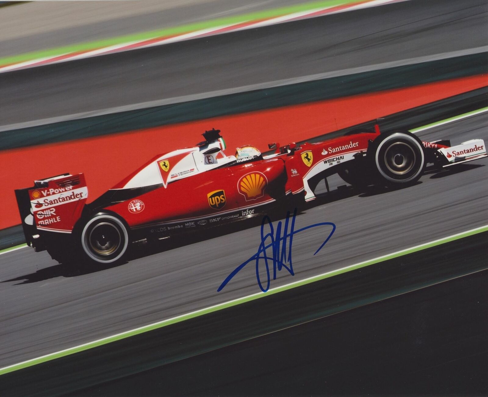 SEBASTIAN VETTEL SIGNED SCUDERIA FERRARI F1 FORMULA 1 8X10 PHOTO 28 ...