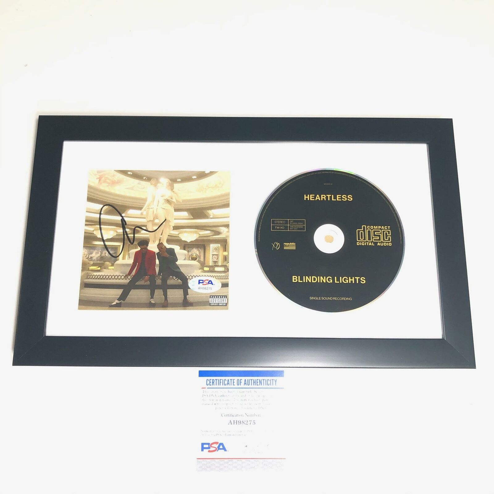 The Weeknd signed Album CD Cover Framed PSA/DNA Autographed | Autographia