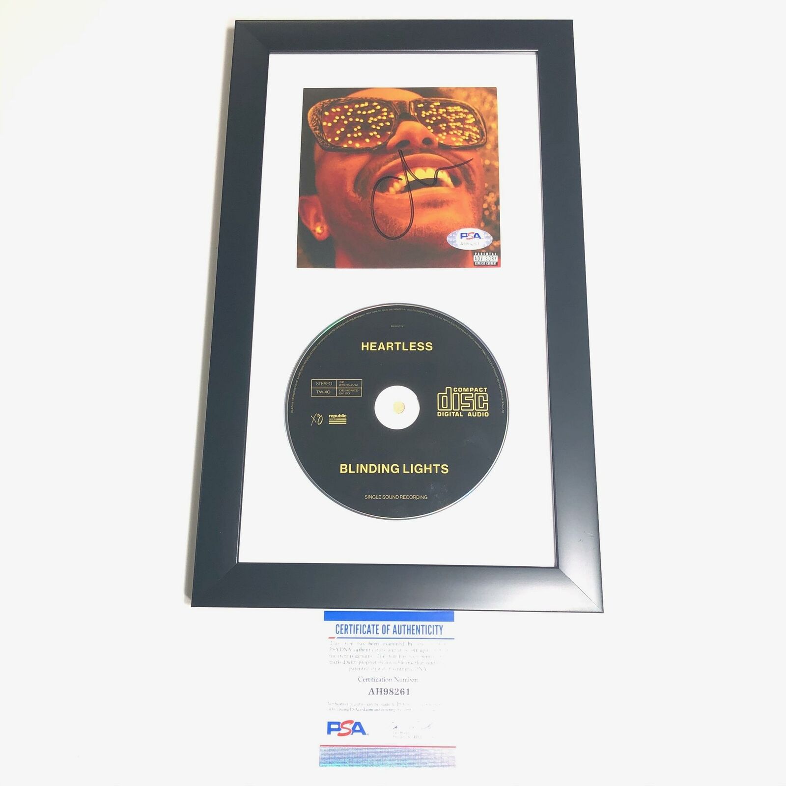 The Weeknd signed Album CD Cover Framed PSA/DNA Autographed Weekend ...