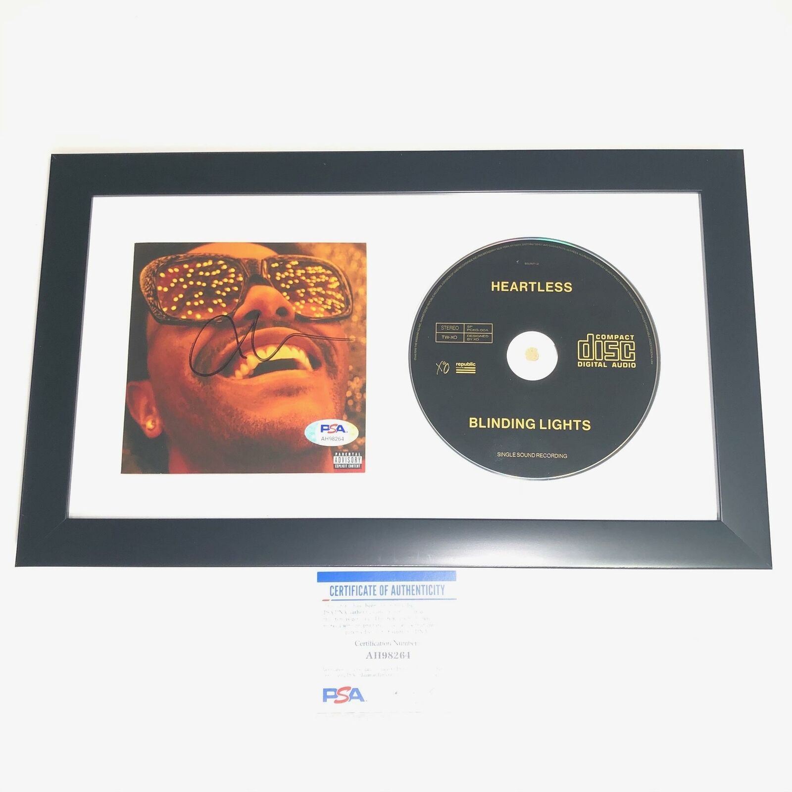 The Weeknd signed Album CD Cover Framed PSA/DNA Autographed Weekend ...