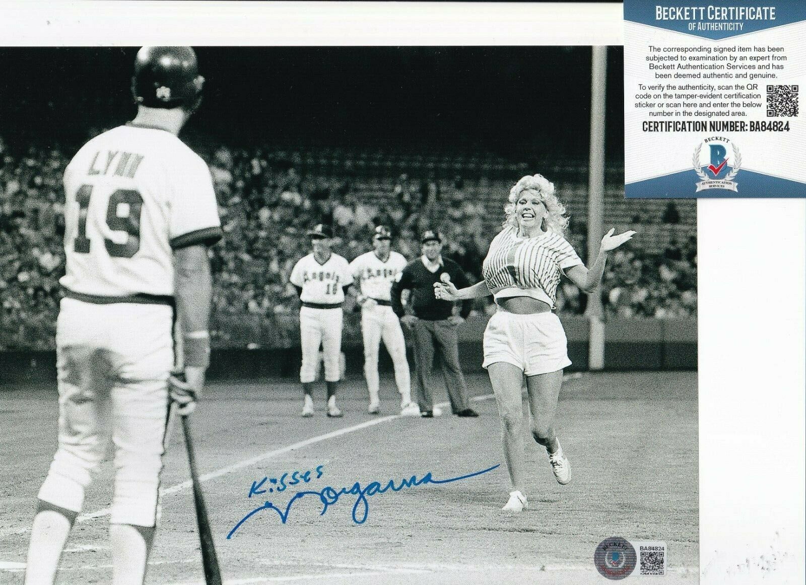 MORGANNA ROBERTS signed (THE KISSING BANDIT) 8X10 photo BECKETT BAS ...