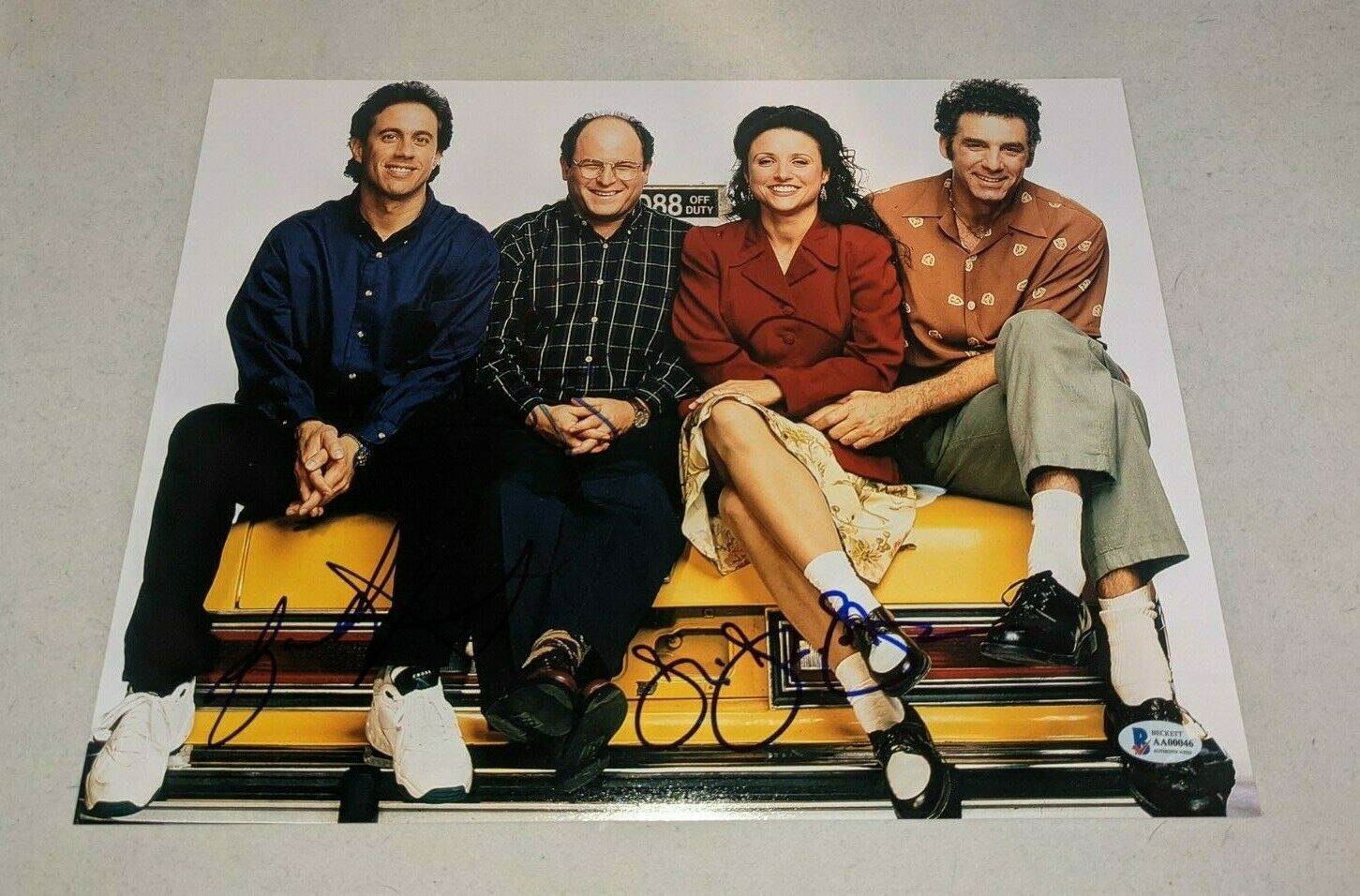 SEINFELD signed autographed 11x14 CAST PHOTO #1 BECKETT LOA (BAS) JERRY ...