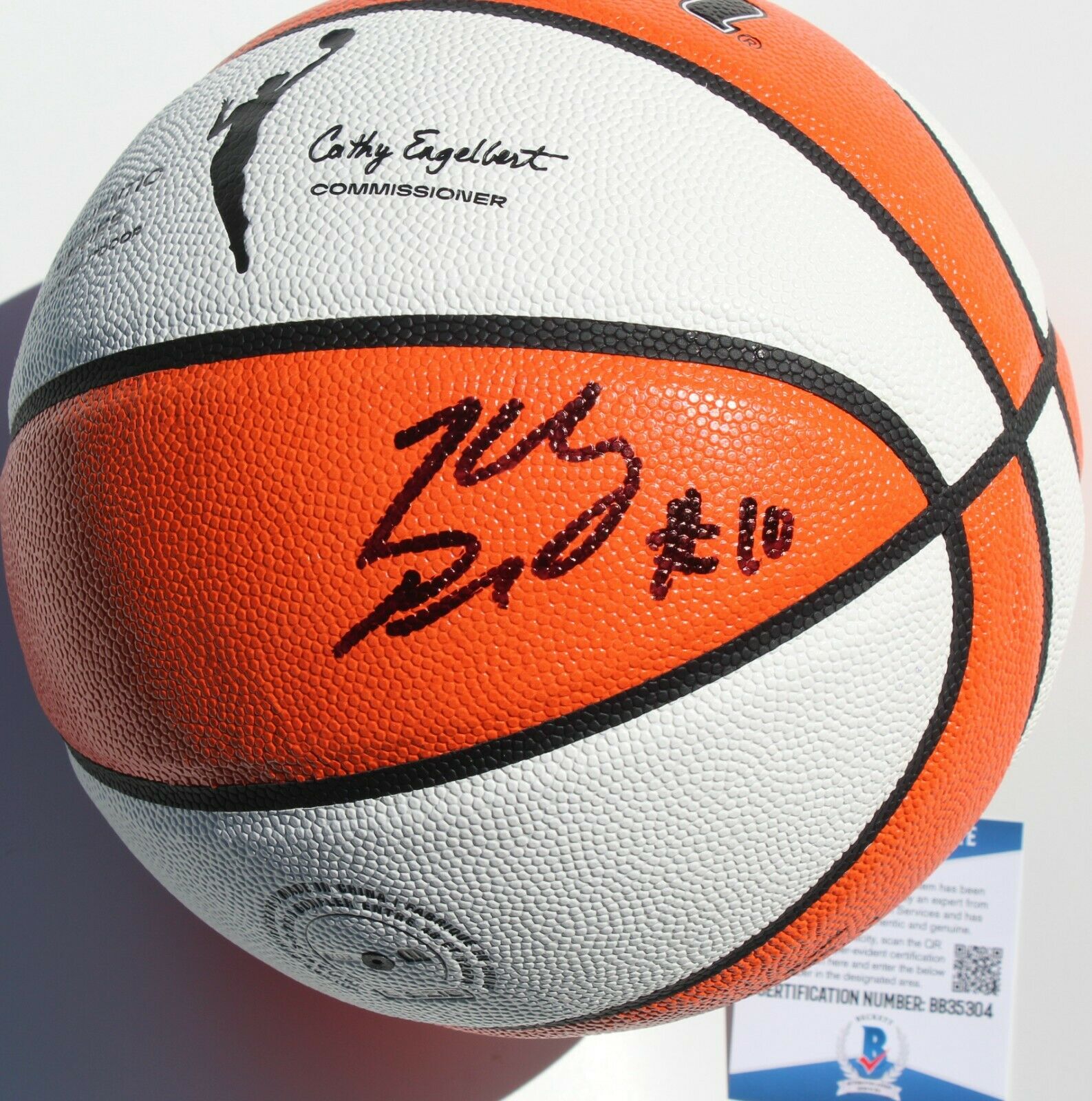 NEW LISTINGKelsey Plum Signed WNBA Logo Basketball w/Beckett COA ...