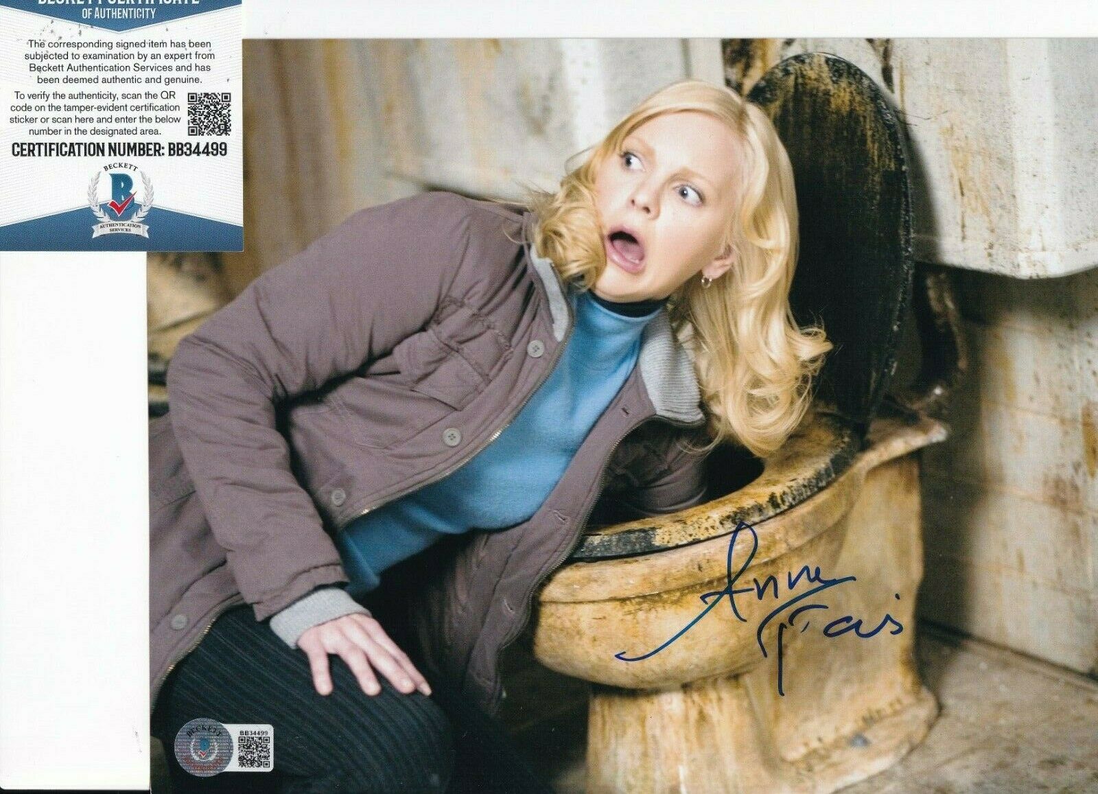 ANNA FARIS signed (SCARY MOVIE 4) Cindy movie 8X10 photo BECKETT BAS ...