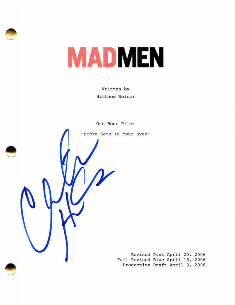 CHRISTINA HENDRICKS SIGNED AUTOGRAPH MAD MEN FULL PILOT SCRIPT - SUPER ...