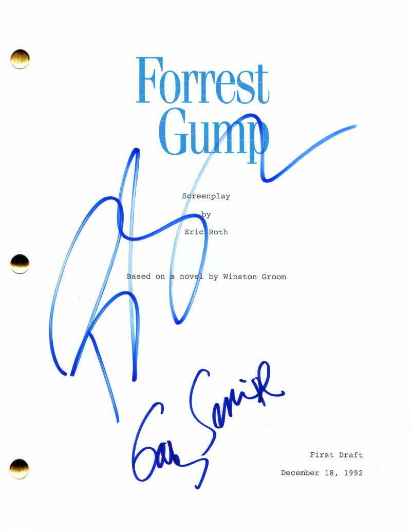 GARY SINISE & ROBIN WRIGHT CAST SIGNED AUTOGRAPH FORREST GUMP MOVIE ...