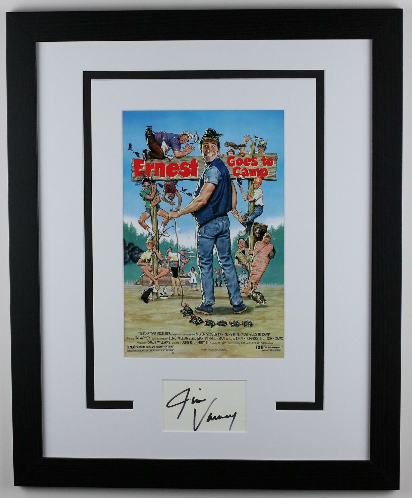 Jim Varney "Ernest Goes to Camp" AUTOGRAPH Signed Custom Framed Display ...