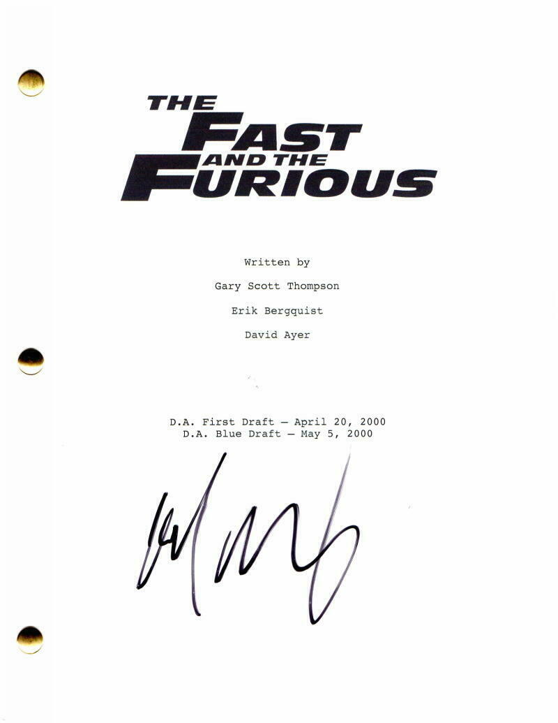 MICHELLE RODRIGUEZ SIGNED AUTOGRAPH THE FAST AND THE FURIOUS FULL MOVIE ...