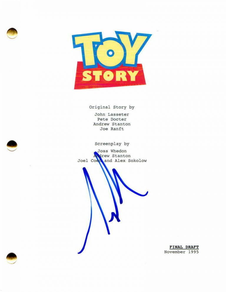 TIM ALLEN SIGNED AUTOGRAPH TOY STORY FULL MOVIE SCRIPT - BUZZ LIGHTYEAR ...