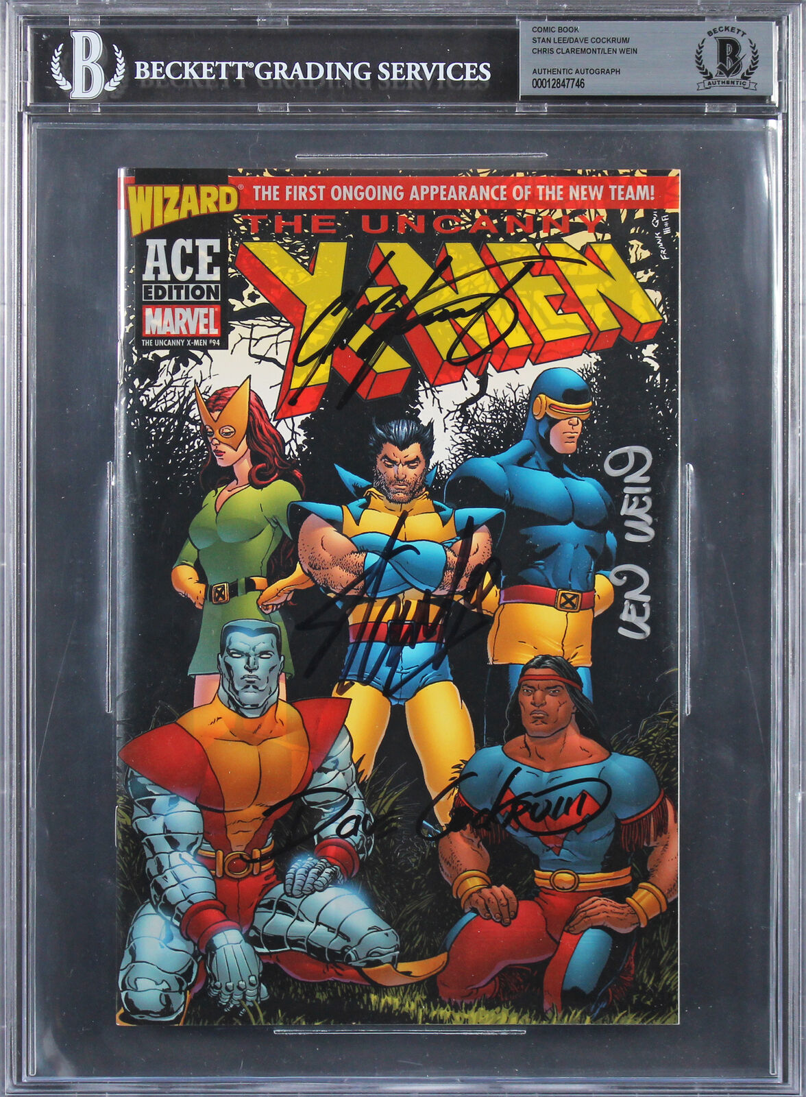 (4) Stan Lee +3 Signed The Uncanny X-Men #94 Ace Edition Comic BAS Slabbed | Autographia