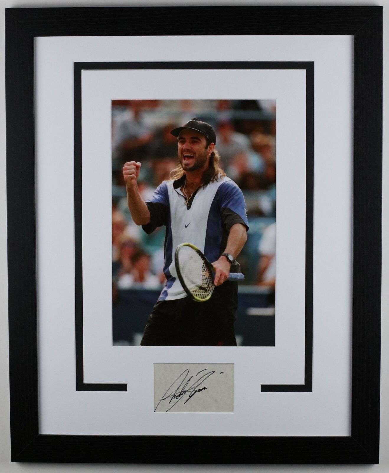 Andre Agassi "Tennis Star" AUTOGRAPH Signed Custom Framed 16x20 Display ...