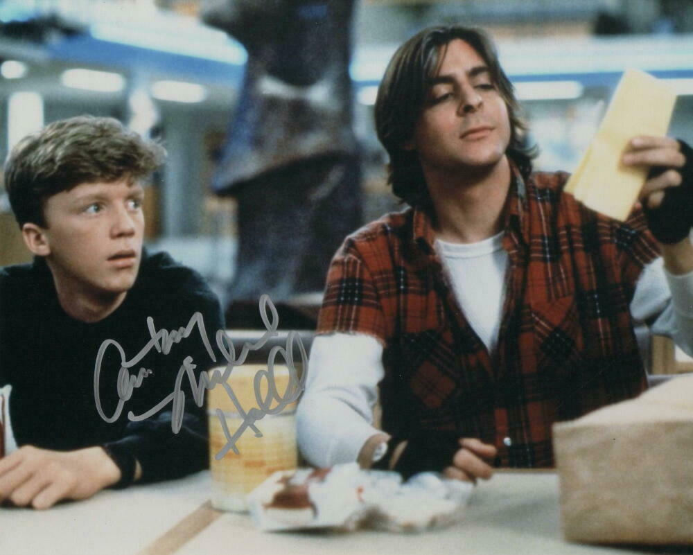 ANTHONY MICHAEL HALL SIGNED AUTOGRAPH 8X10 PHOTO - THE BREAKFAST CLUB ...