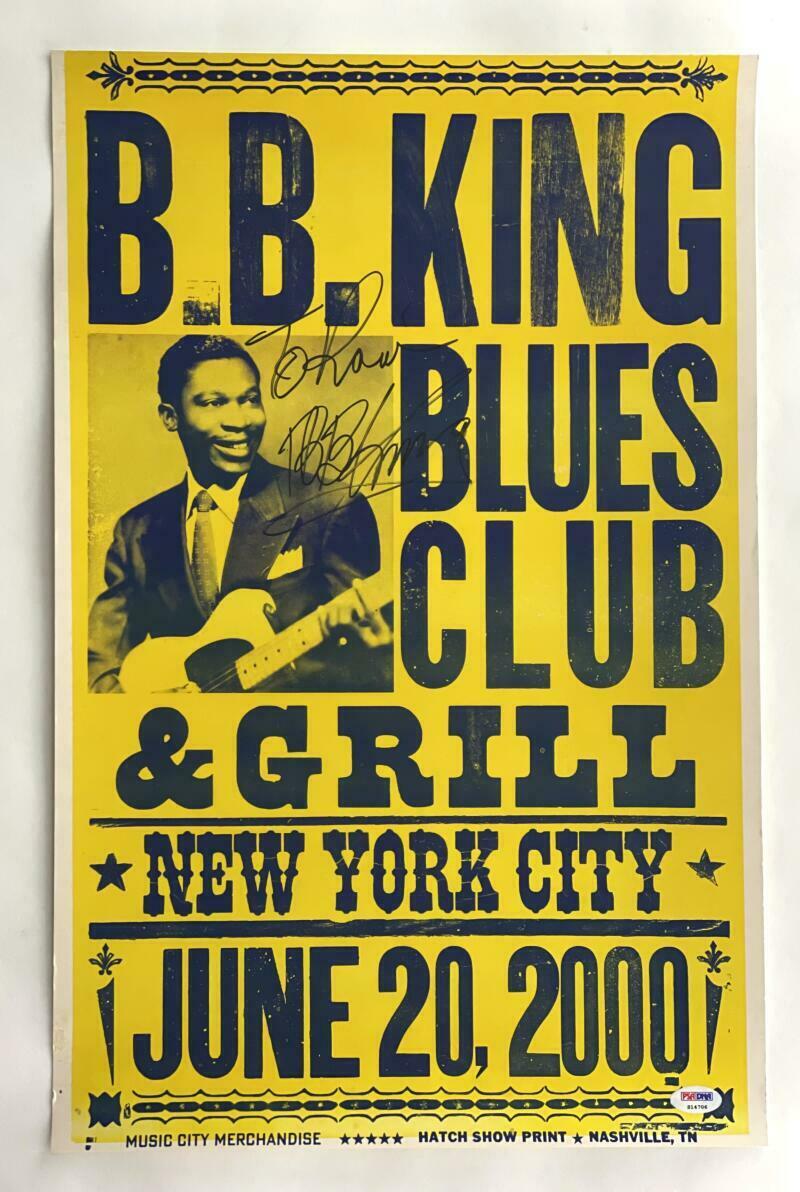 BB KING SIGNED AUTOGRAPH 14X21 CONCERT TOUR POSTER - BLUES CLUB NYC 6 ...