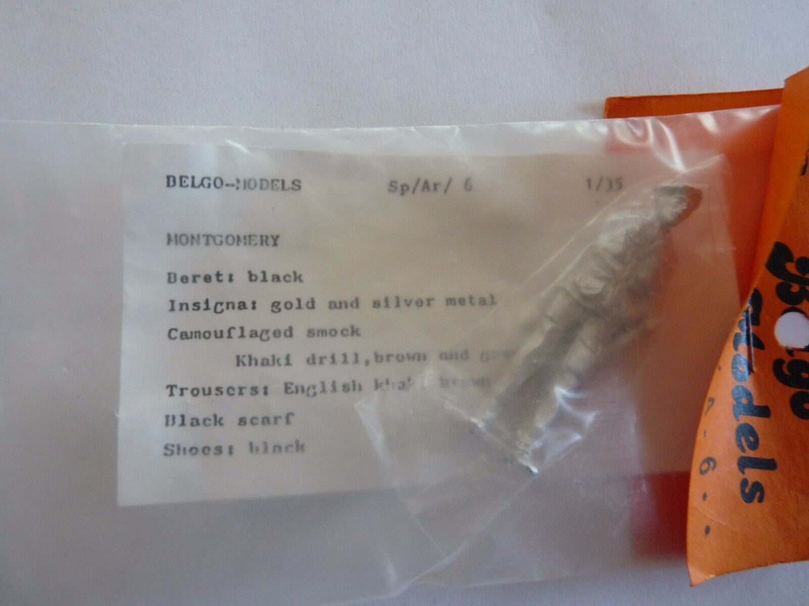 Belgo Models 1:35 Montgomery SP/AR/6 WWII Metal Model Figure NEW M1 ...