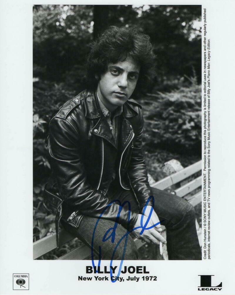 BILLY JOEL SIGNED AUTOGRAPH 8X10 PHOTO - THE STRANGER, PIANO MAN, MUSIC ...