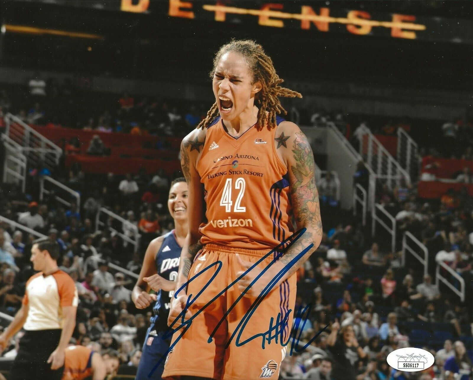 Brittney Griner signed Phoenix Mercury 8x10 photo autographed 2 JSA | Autographia