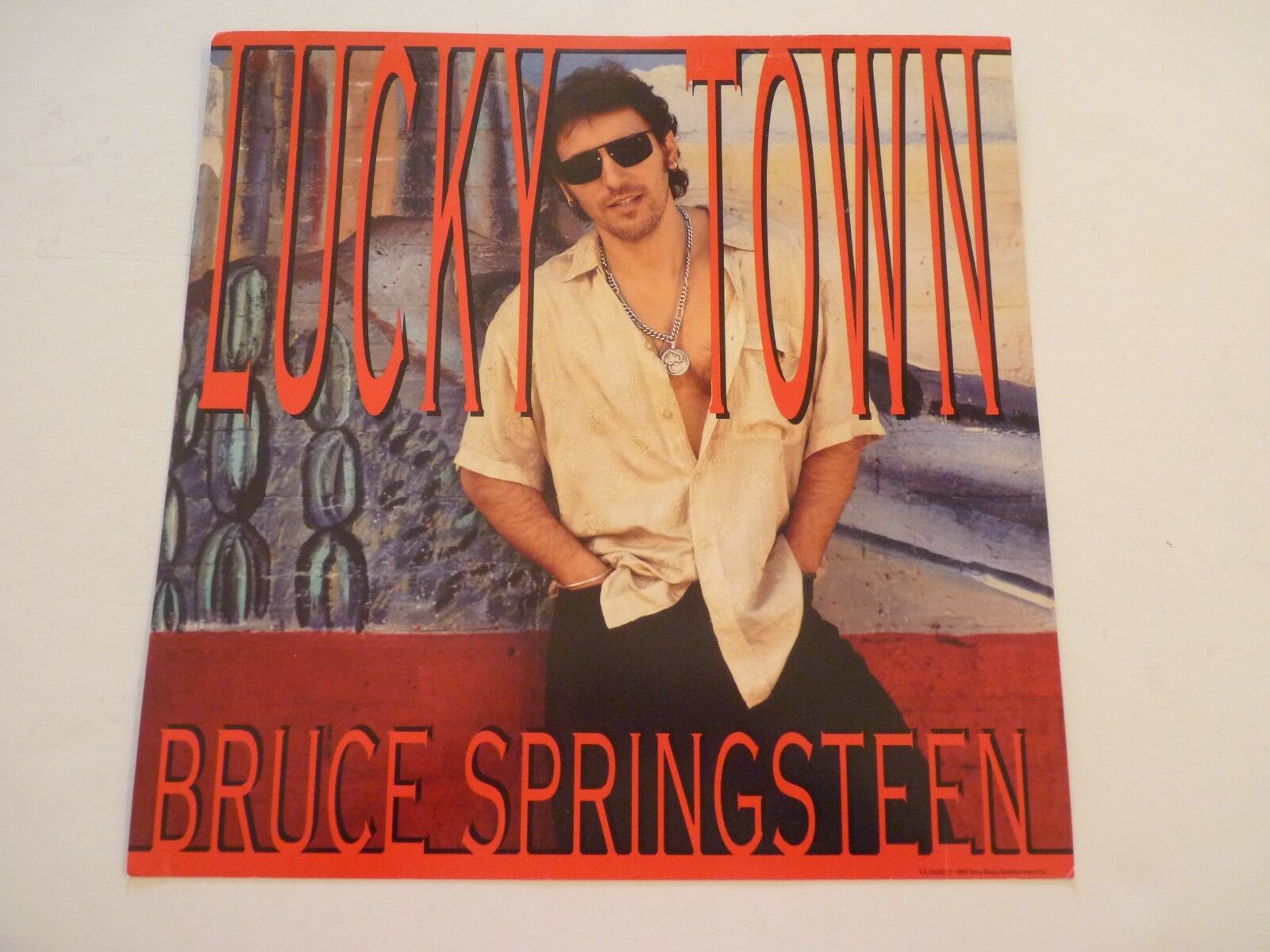 Bruce Springsteen Lucky Town Cardboard LP Record Photo Flat 12X12 ...
