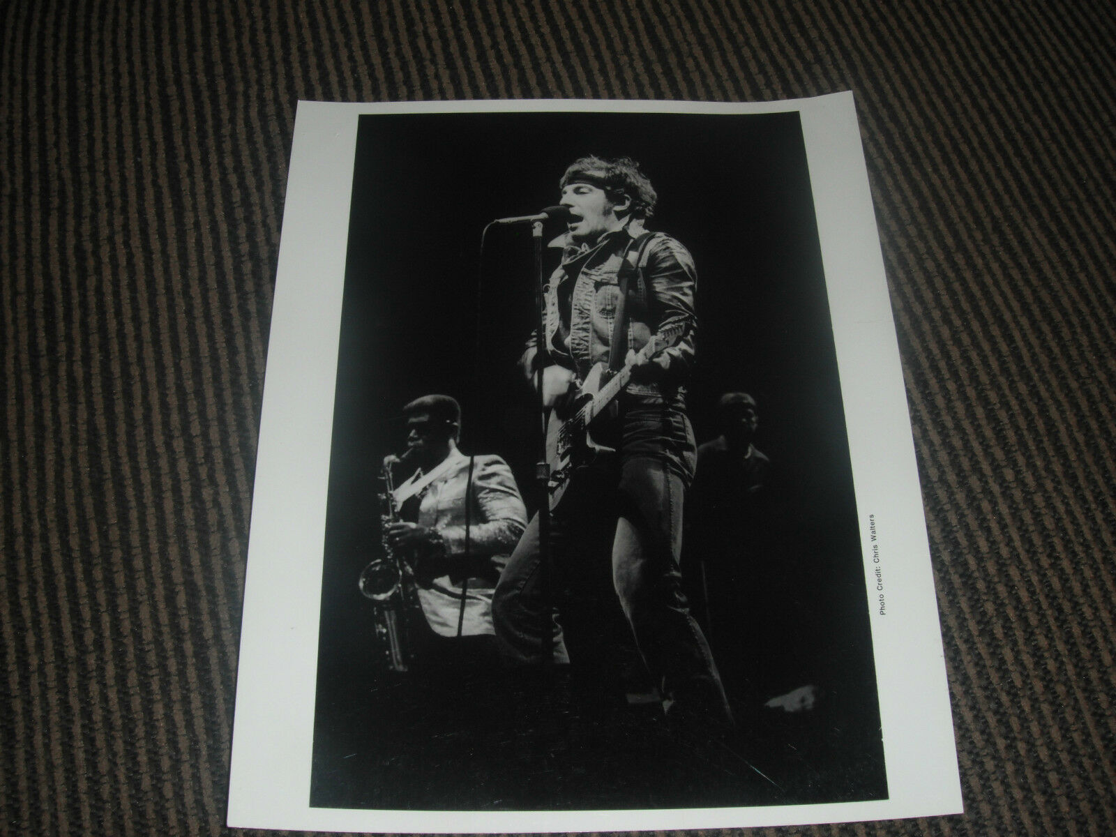 Bruce Springsteen The Boss Live 8x10 B&W Publicity Photo Promo ...