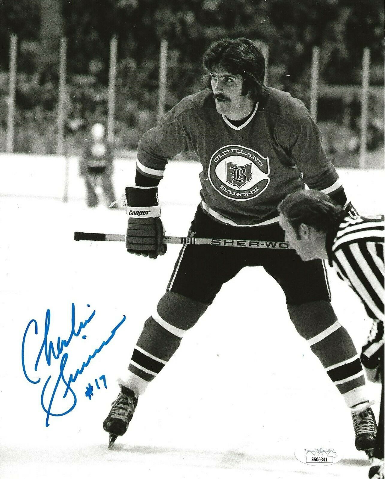 Charlie Simmer LA Kings signed Cleveland Barons 8x10 photo autographed ...