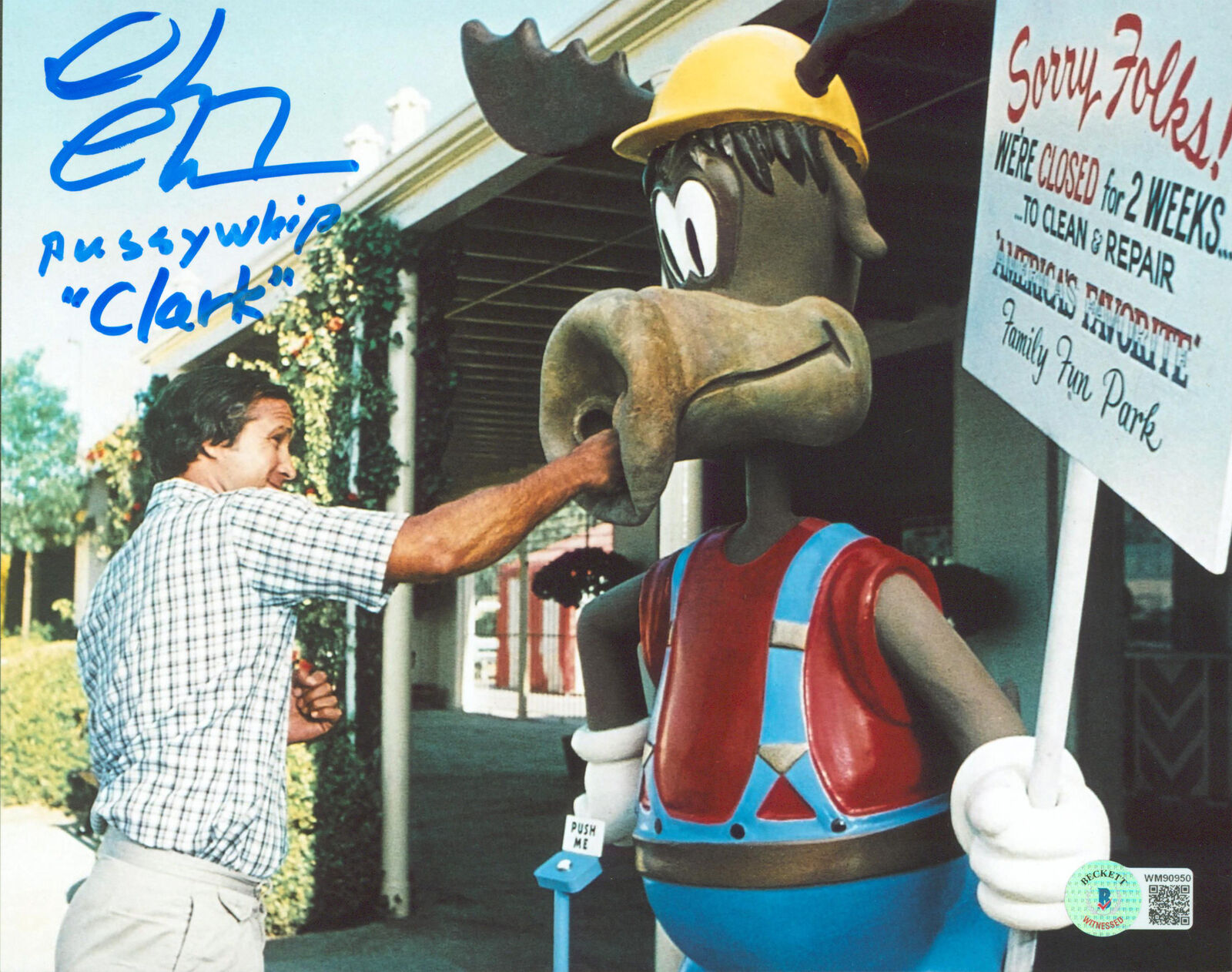 Chevy Chase Vacation "*****whip, Clark" Signed 8x10 Photo BAS Witnessed ...
