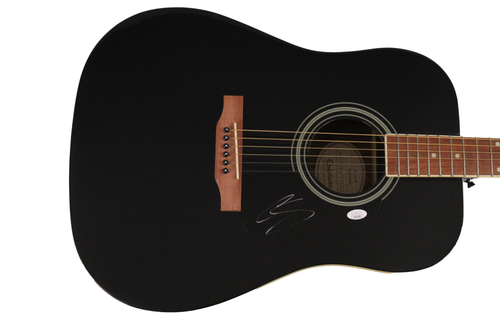 CHRIS STAPLETON SIGNED AUTOGRAPH GIBSON EPIPHONE ACOUSTIC GUITAR ...