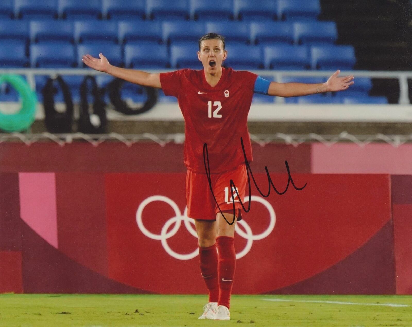 CHRISTINE SINCLAIR SIGNED TEAM CANADA 2020 OLYMPIC 8X10 PHOTO | Autographia