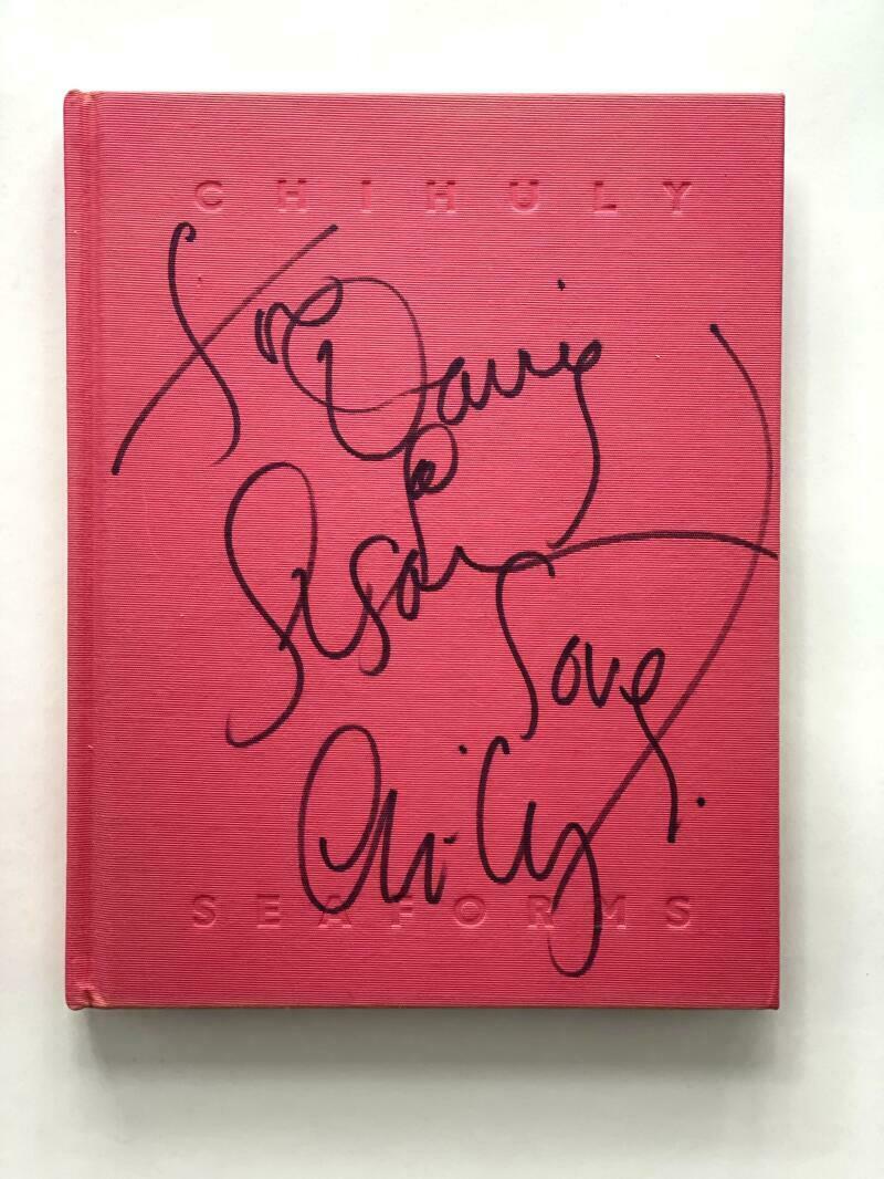 DALE CHIHULY SIGNED AUTOGRAPH "SEAFORMS" BOOK - WORLD-RENOWNED GLASS ...