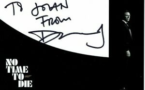 DANIEL CRAIG Autograph Signed JAMES BOND 007 NO TIME TO DIE Photograph ...