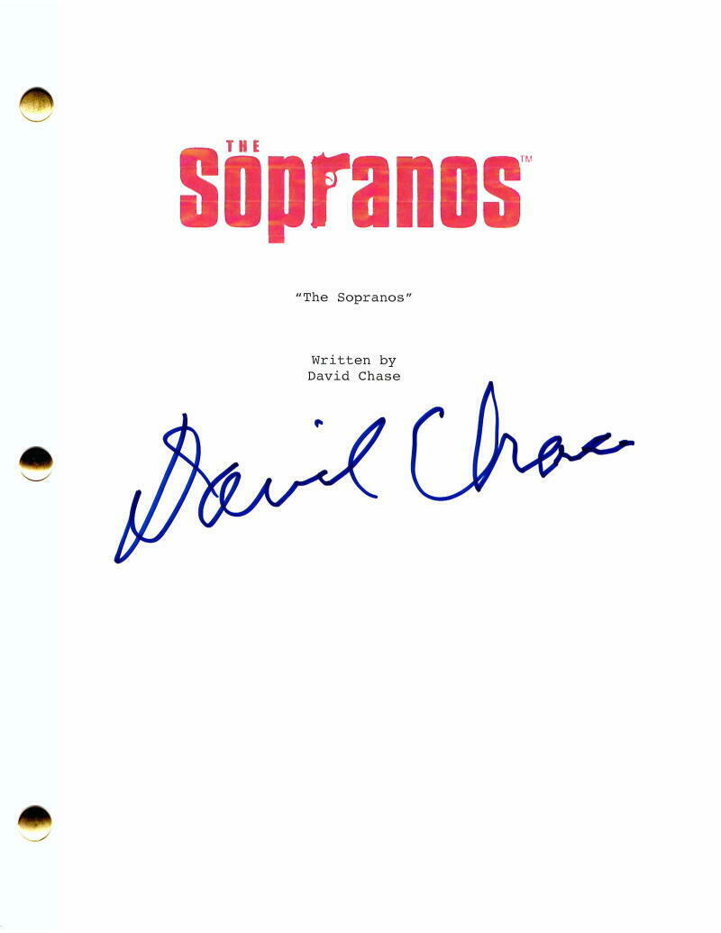 DAVID CHASE SIGNED AUTOGRAPH THE SOPRANOS PILOT SCRIPT - RARE FULL ...