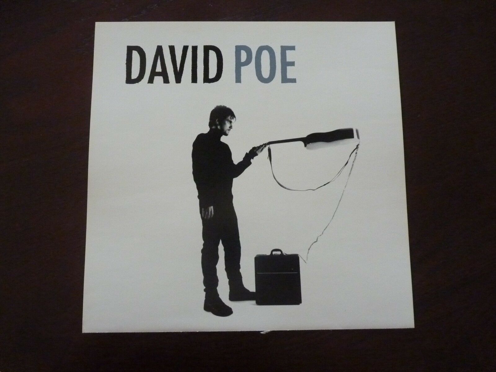 David Poe Promo LP Record Photo Flat 12x12 Poster | Autographia