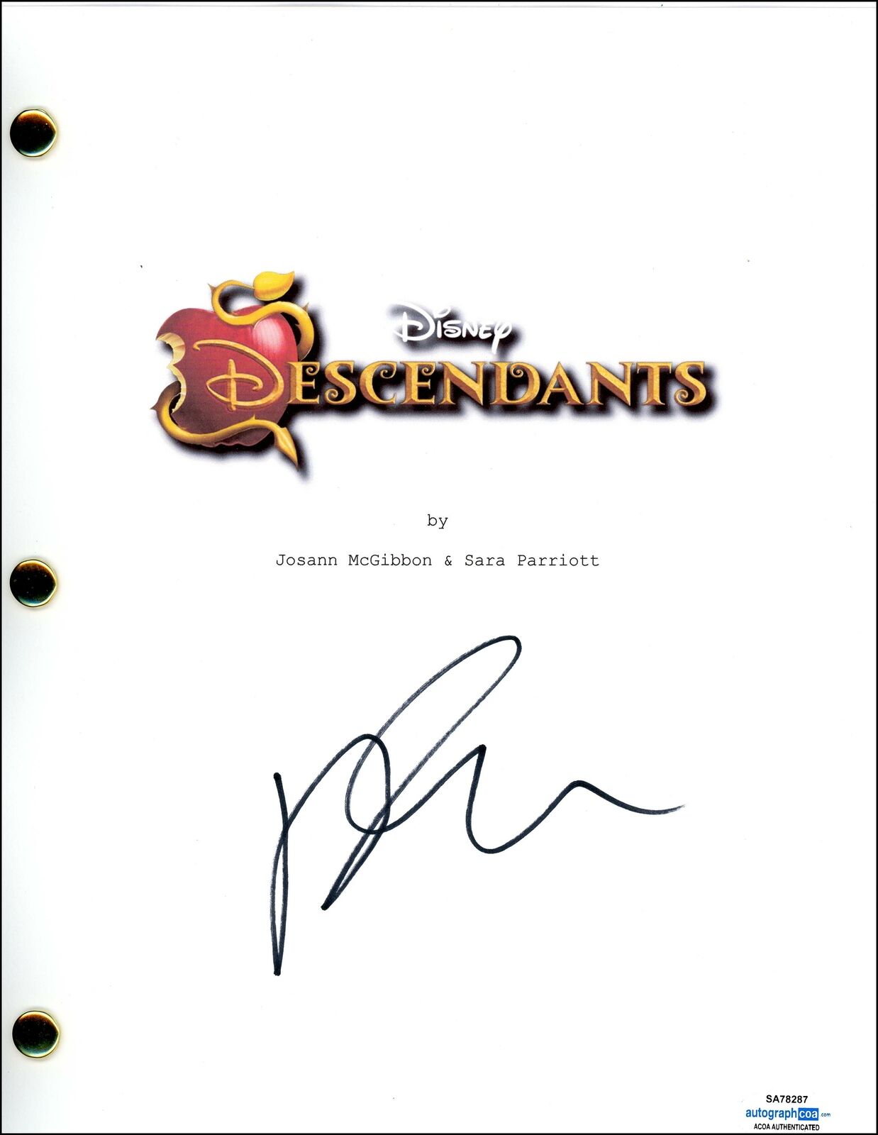 Dove Cameron "Descendants" AUTOGRAPH Signed 'Mal' Script Screenplay ...