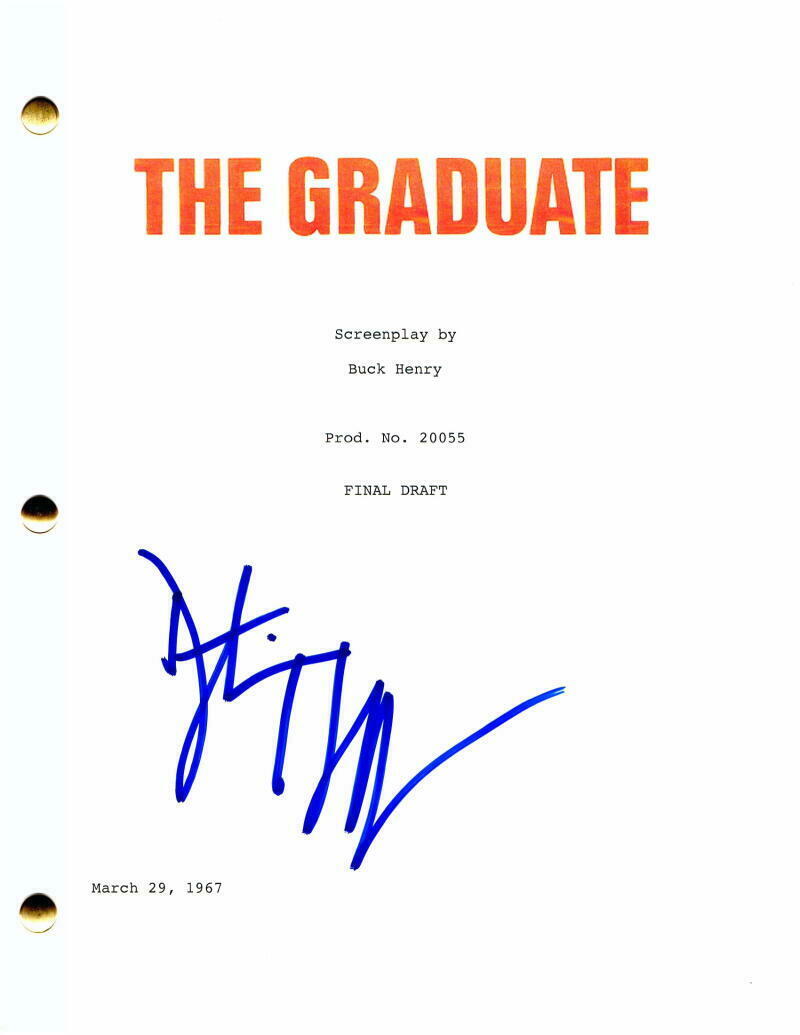 DUSTIN HOFFMAN SIGNED AUTOGRAPH "THE GRADUATE" FULL MOVIE SCRIPT - VERY ...