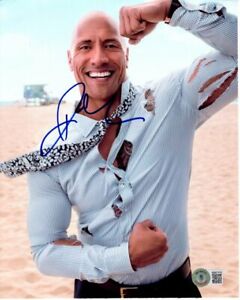 DWAYNE THE ROCK JOHNSON signed 8x10 photo Beckett BAS | Autographia