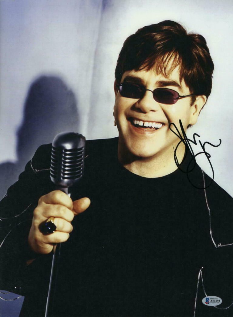 ELTON JOHN SIGNED AUTOGRAPH 12X16 PHOTO POSTER - CARIBOU, VERY RARE W ...