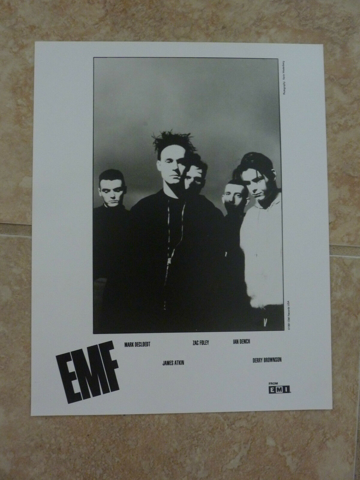 EMF Band Dance Alternative 8x10 B&W Publicity Picture Promo Photo ...