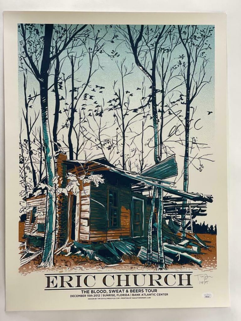 Eric Church Autographed & Signed Memorabilia, Poster, Guitar | Autographia