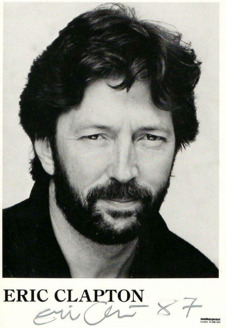 ERIC CLAPTON SIGNED AUTOGRAPH 4X6 PHOTO - THE YARDBIRDS & CREAM GUITAR ...