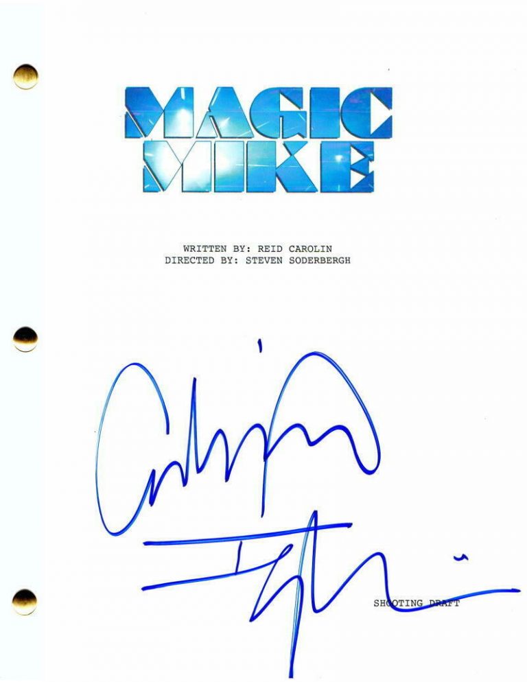 GABRIEL IGLESIAS SIGNED AUTOGRAPH "MAGIC MIKE" FULL MOVIE SCRIPT ...
