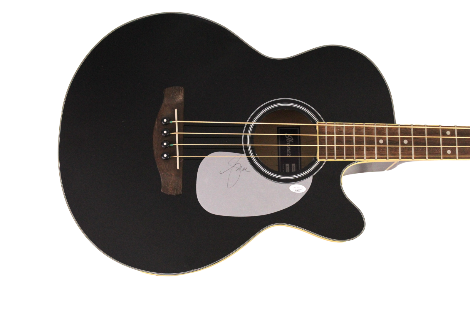 GEDDY LEE SIGNED AUTOGRAPH FULL SIZE IBANEZ ACOUSTIC BASS GUITAR - RUSH ...